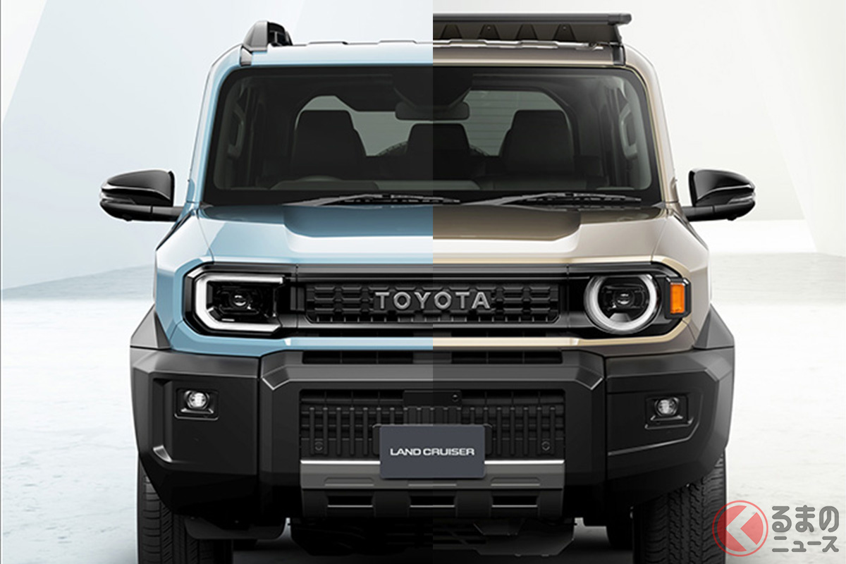 トヨタ新型「ランドクルーザーFJ」実車公開！ 全長4.6m以下でカクカクボディ採用!? のシリーズ最小モデル、JMS2025に展示