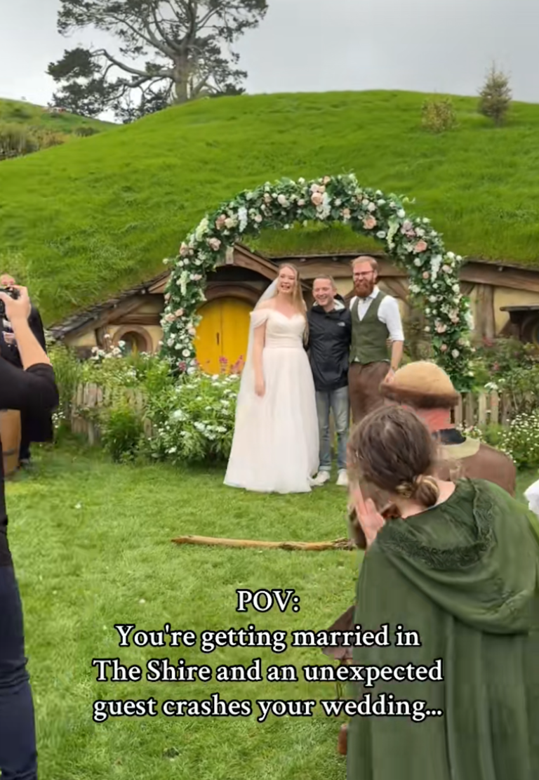 For Frodo! Elijah Wood Crashes Couple's ‘LOTR'-Themed Wedding on Shire Set