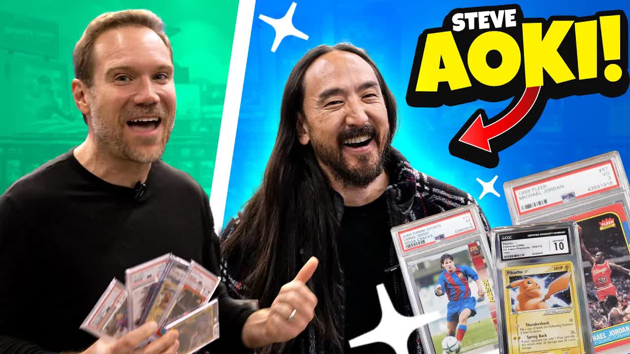 Steve Aoki goes card shopping at CardsHQ
