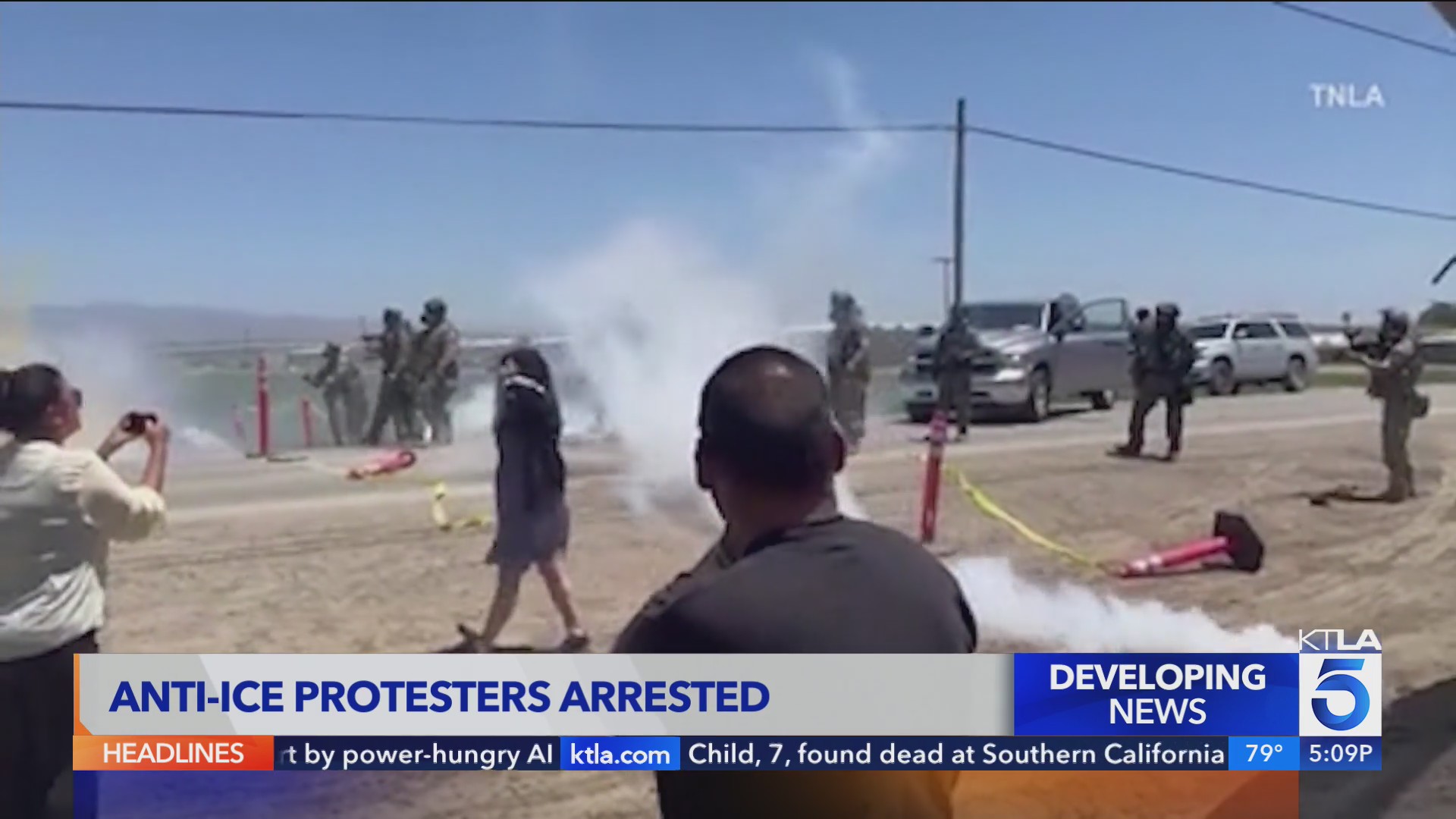 10 arrested for alleged violence against officers, property during ICE ...
