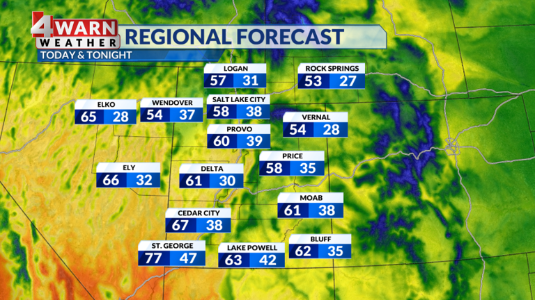 Hazy sunshine with the inversion layer sticking around through Thursday