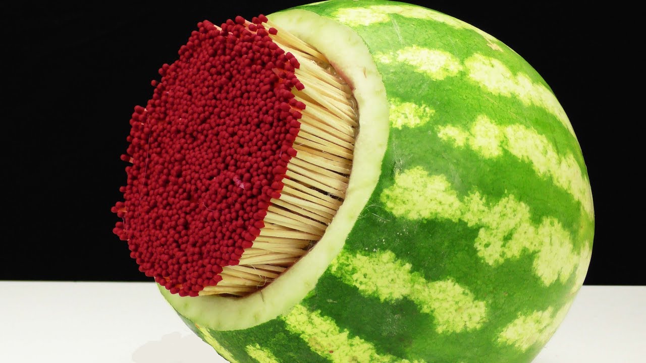 Top 10 Smart Experiments 2019 : Watermelon vs 10000 Matches!