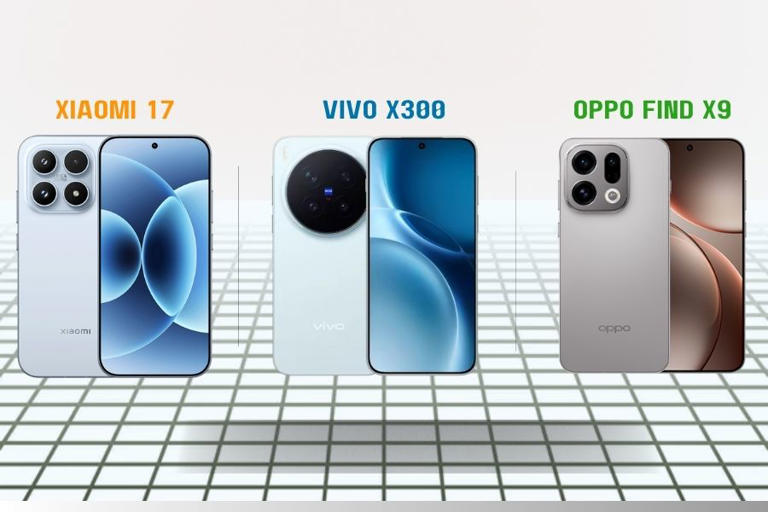 Xiaomi 17 vs Vivo X300 vs Oppo Find X9: A quiet flagship contest