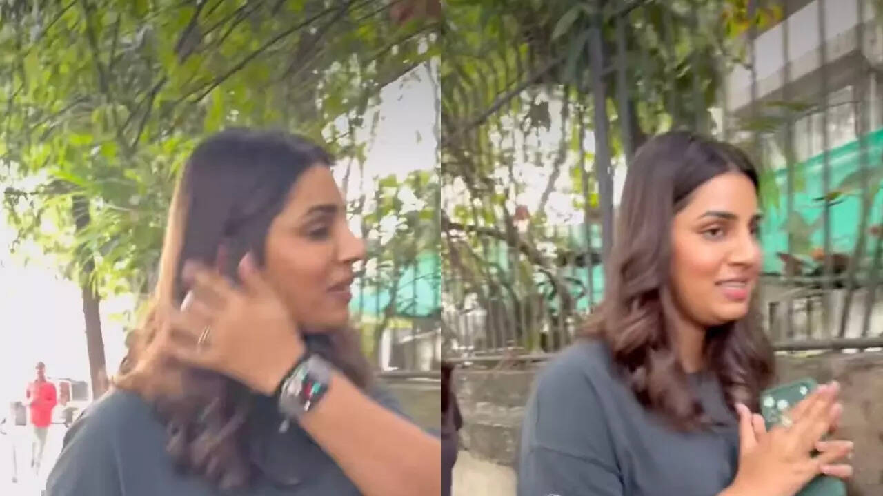 'Can I please go?': Sanjana Ganesan pleads with hounding paparazzi ...