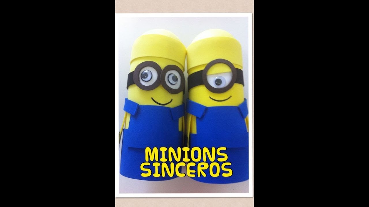 Porta-treco de garrafa PET - Minions