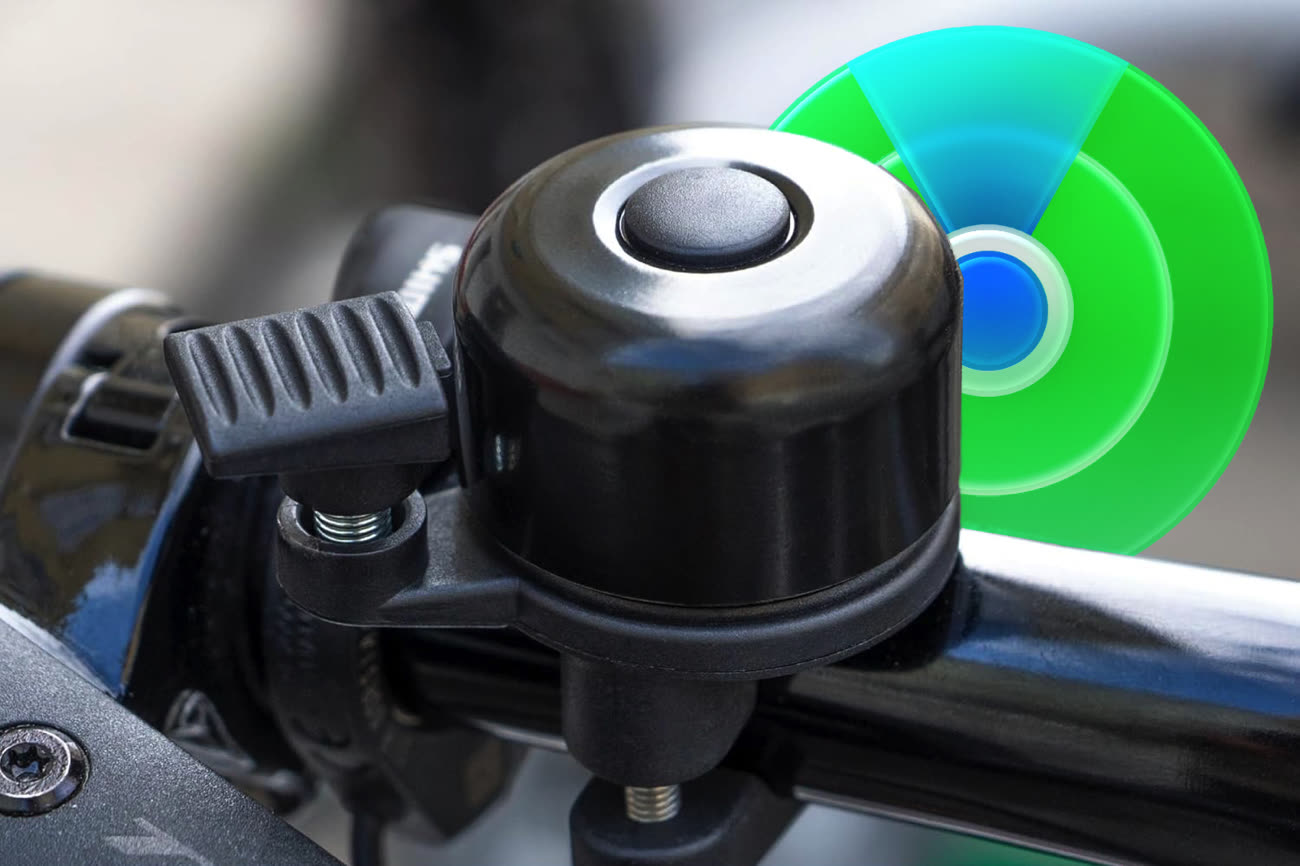 Promo : la sonnette pour vélo avec traqueur inclus AirBell Pro à 33 ...