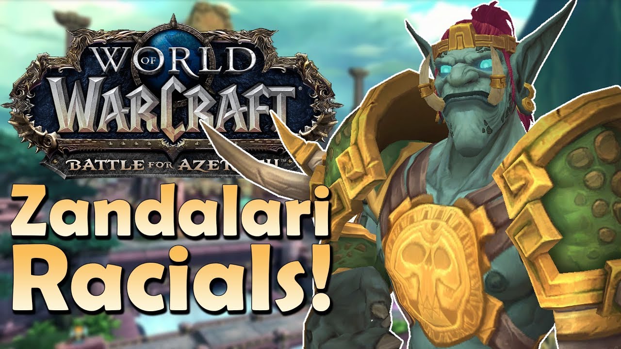 Zandalari troll racials - in game preview | Battle for Azeroth