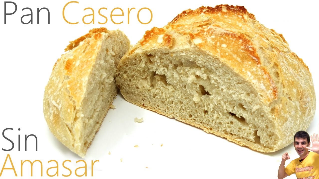 Pan Casero Sin Amasar Receta Fácil en 4 Minutos