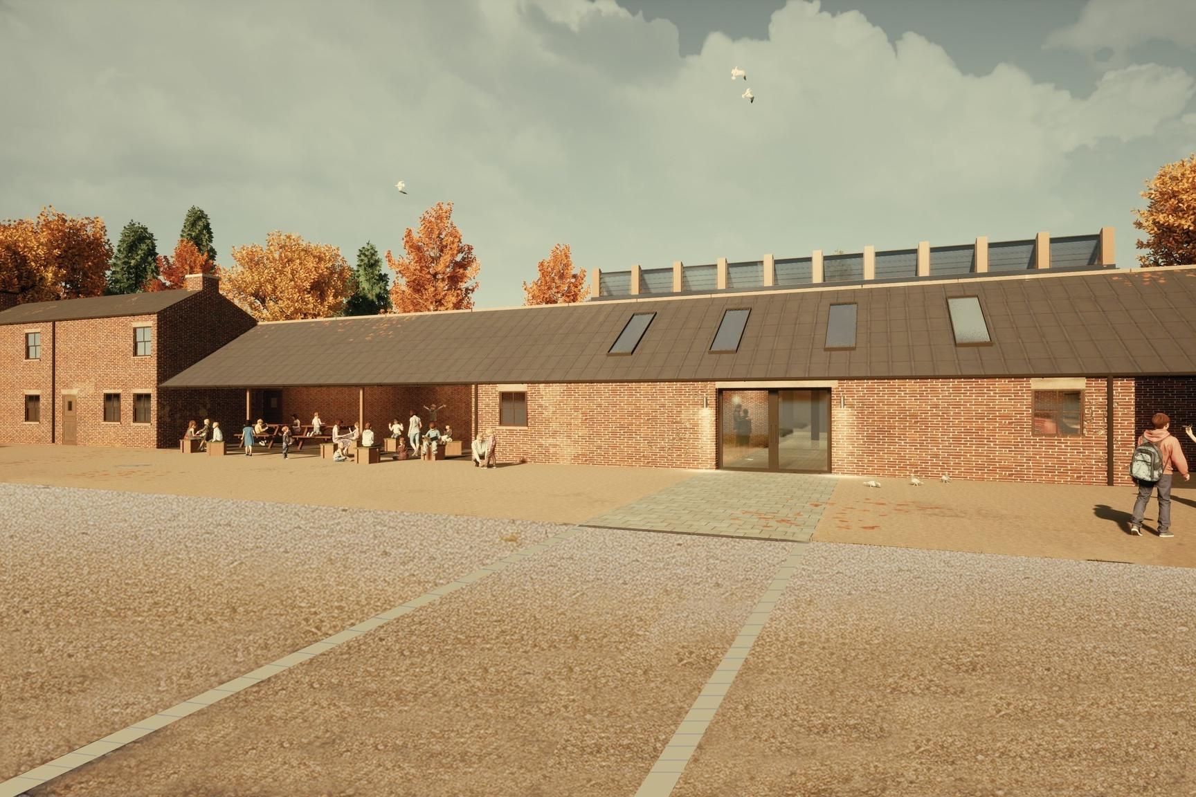 A horticultural hub with a glasshouse will be created in the next phase ...