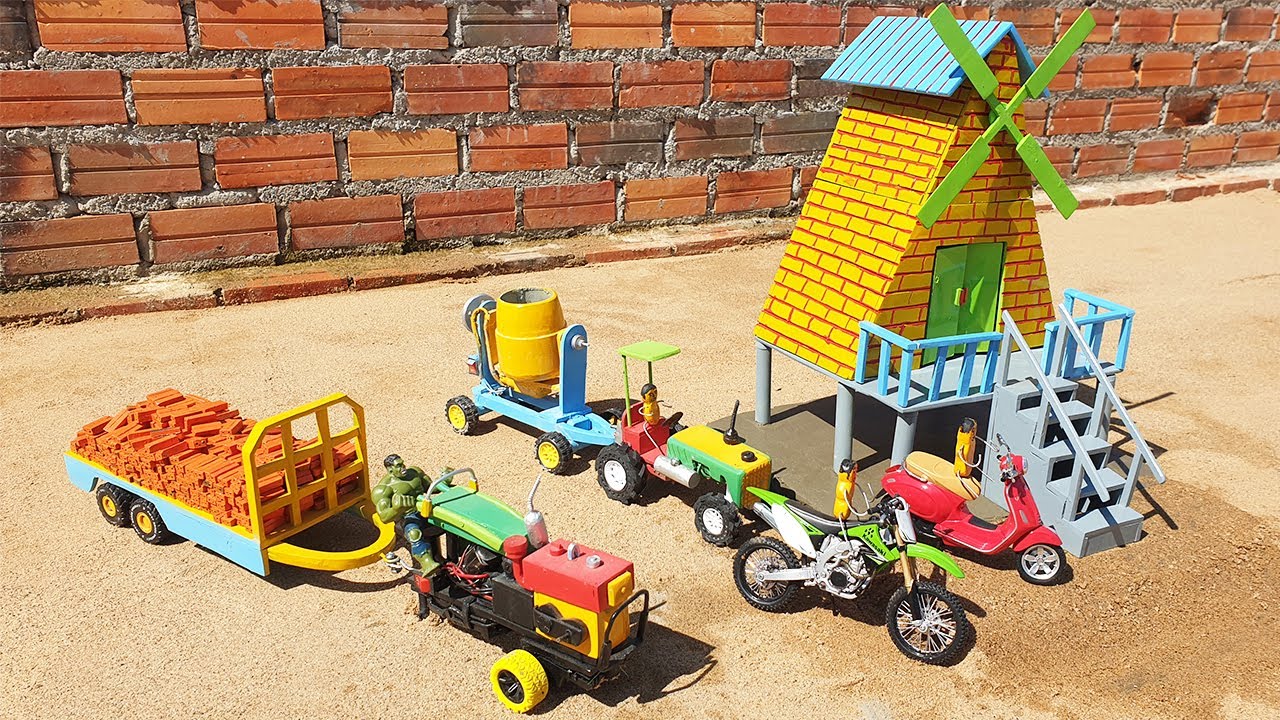 DIY making mini house from plastic pipe - DIY mini science project