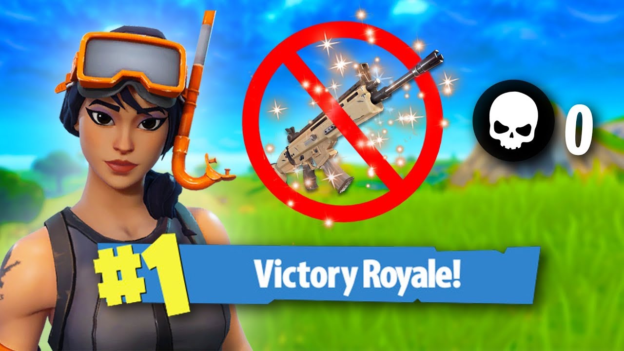 Winning a game without a single kill challenge | Fortnite Battle Royale