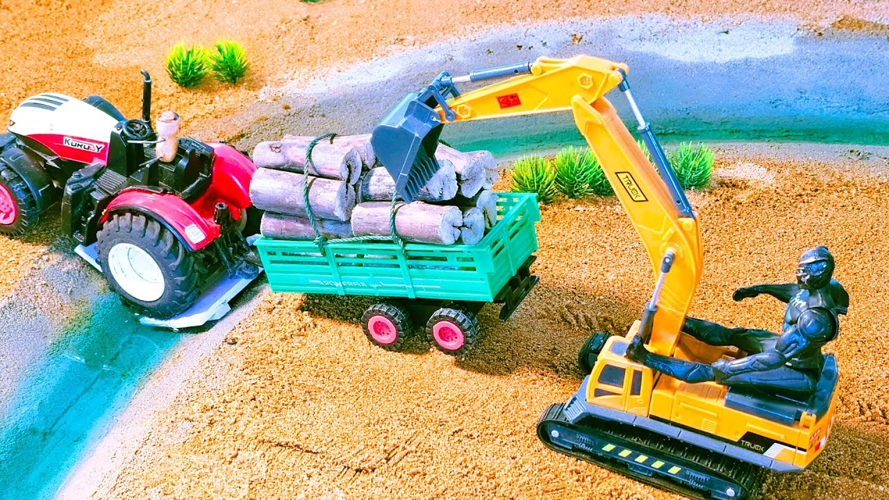 DIY, mini concrete mixer road concrete bridge construction science ...