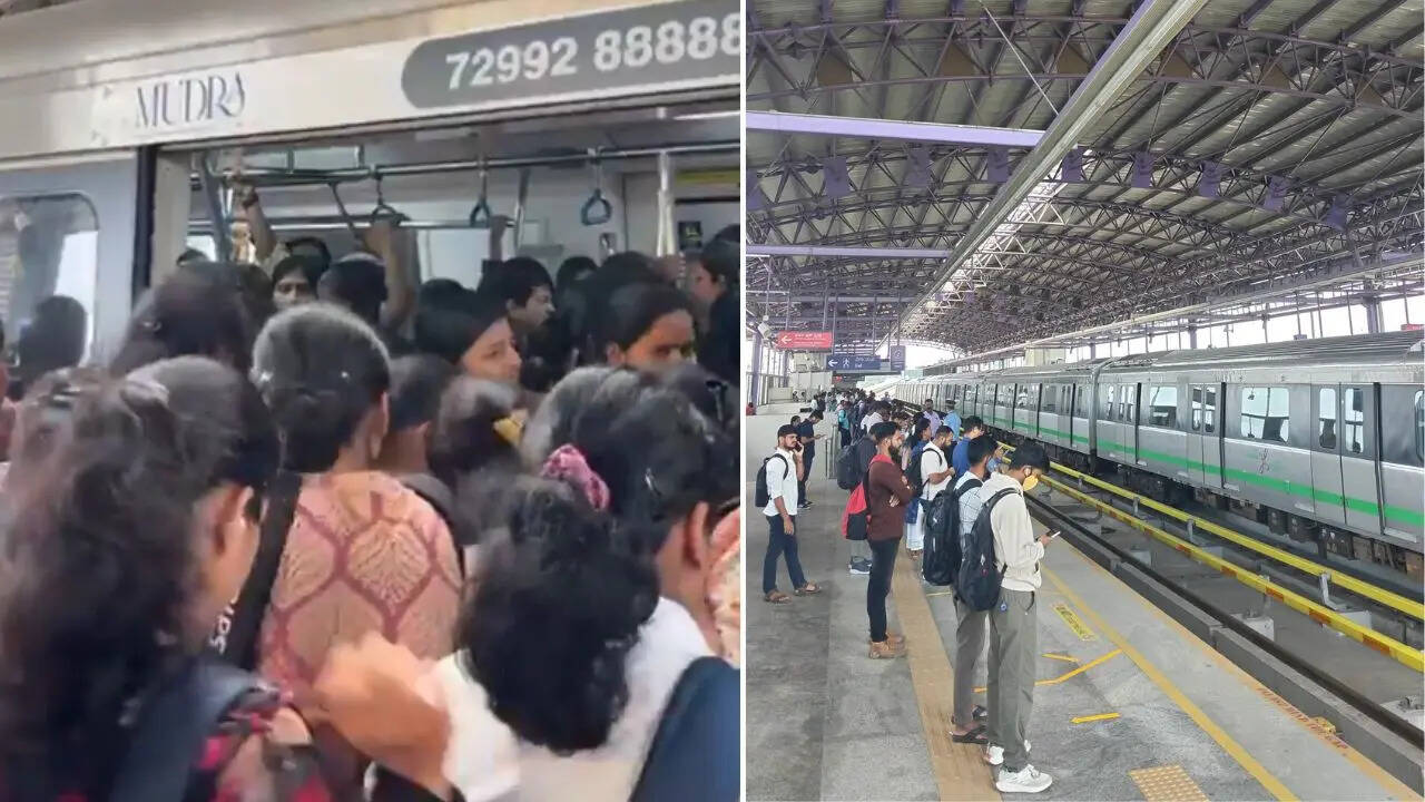 Bengaluru Metro Chaos: Purple Line Delayed For 40 Minutes; Triggers ...