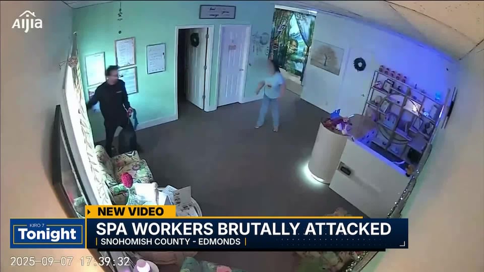 VIDEO: Attack on two women at Edmonds spa caught on camera