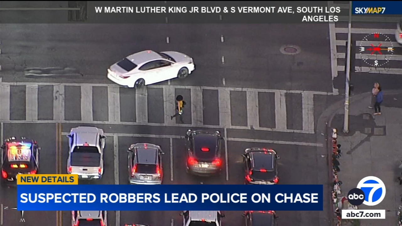Robbery suspects run red lights, avoid spike strips during dangerous LA ...