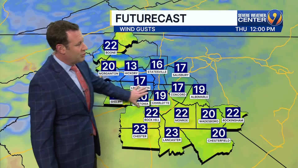 Thursday morning's forecast with Meteorologist Keith Monday