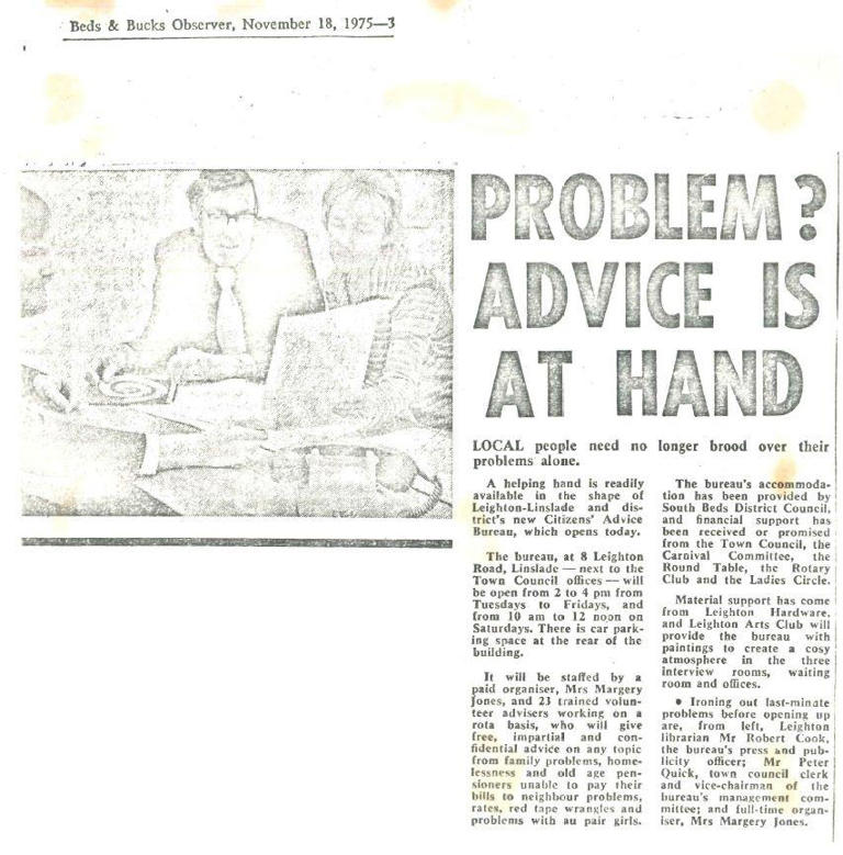 Citizens Advice celebrate 50 years supporting the local community