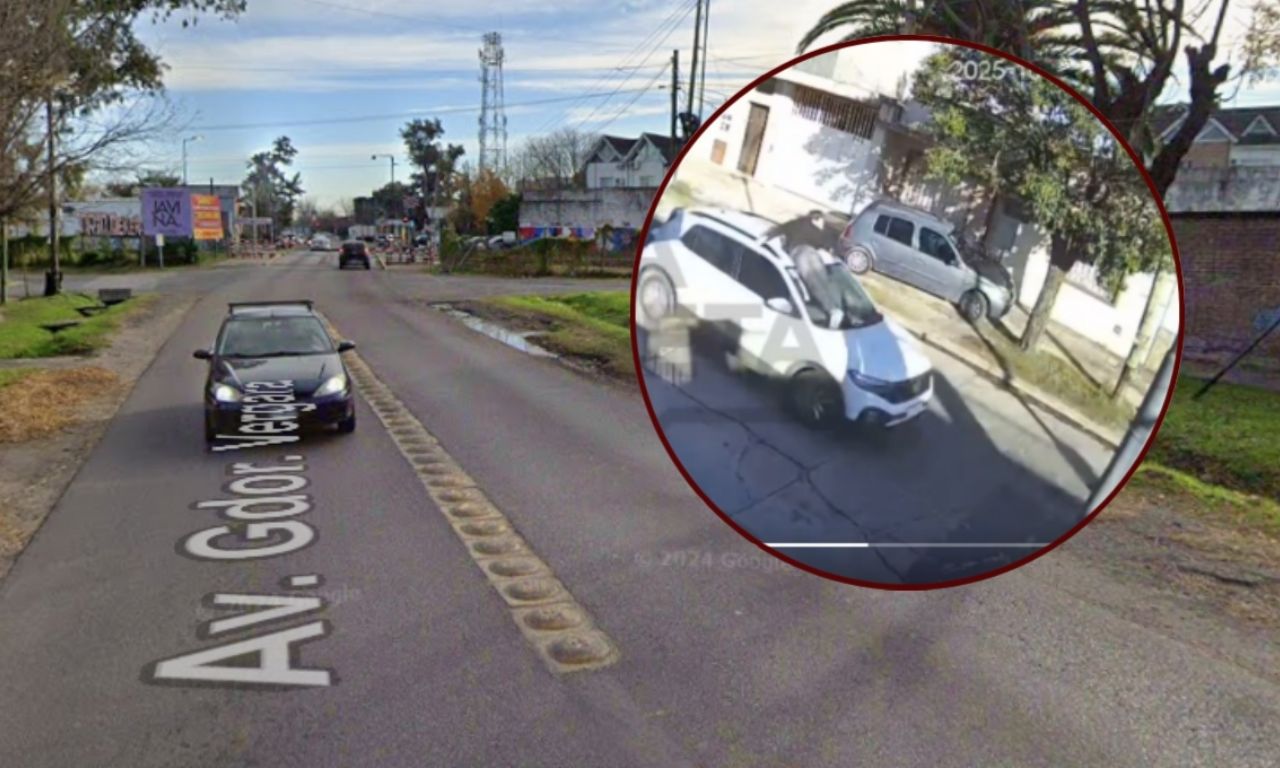 Policía persigue a conductora con hombre colgado del techo de su ...