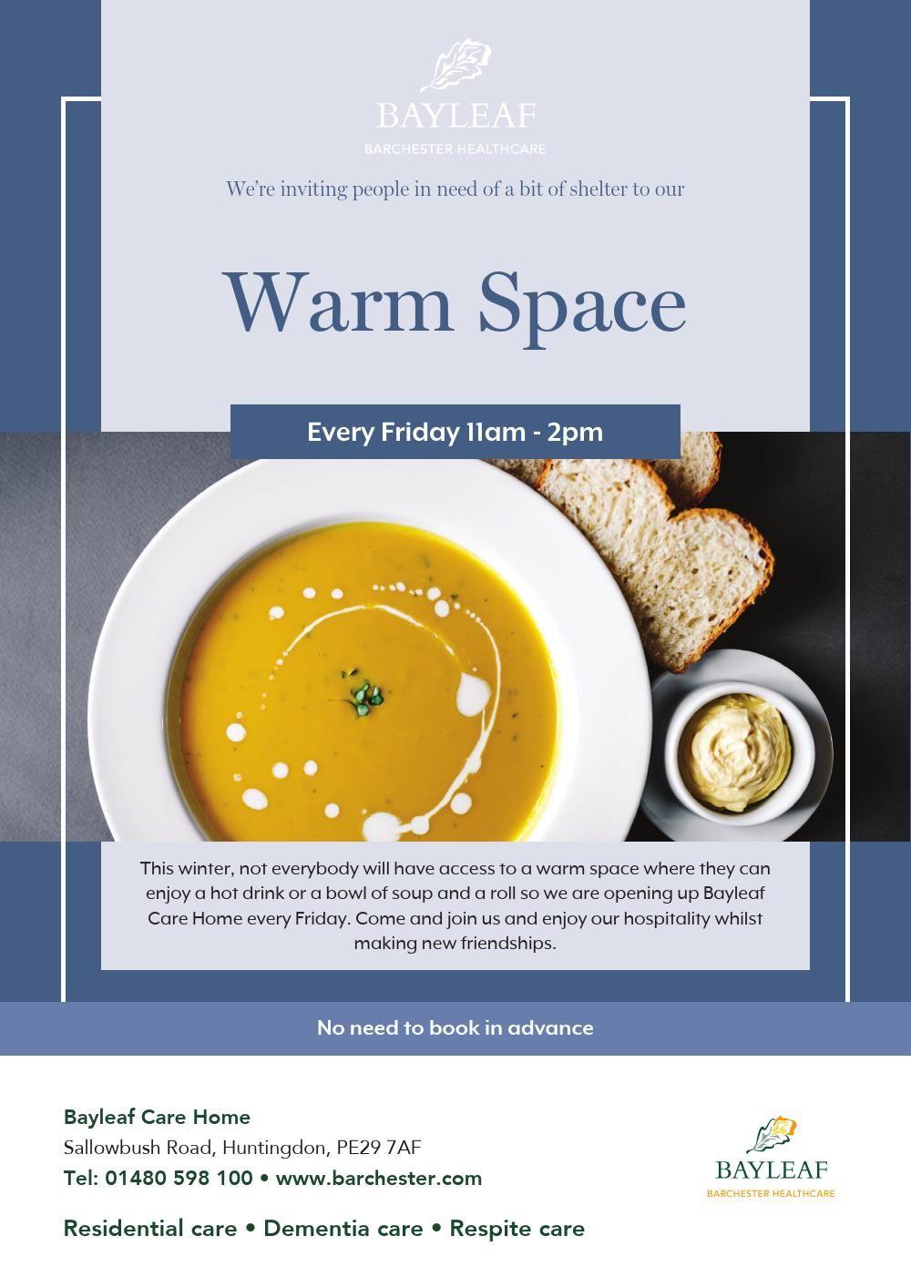 Huntingdon care home launches warm space for the community