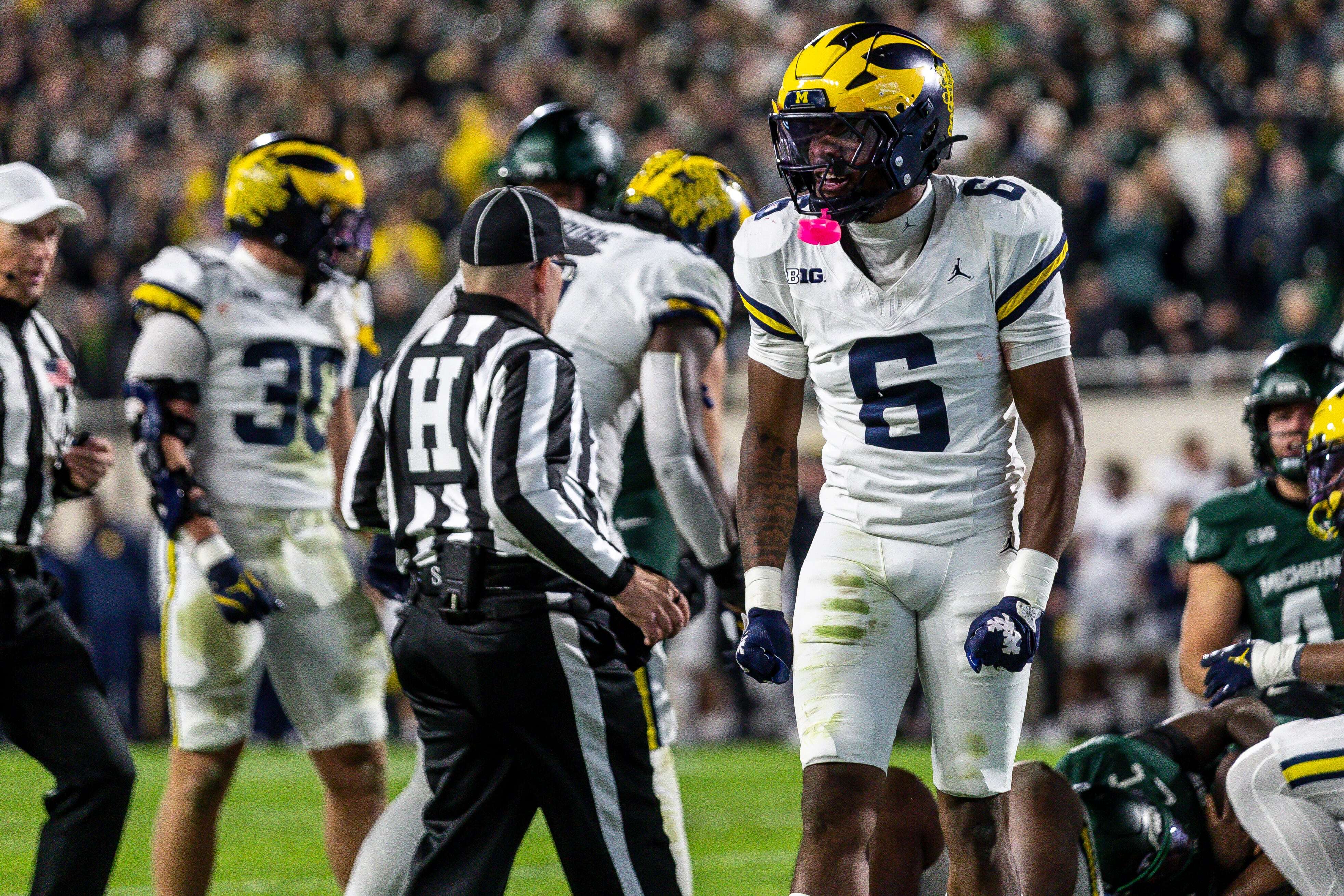 Michigan’s hit stick is still trying to master open-field tackling