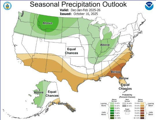 NOAA's 2025-26 winter forecast is here. Maps show what to expect in Ohio
