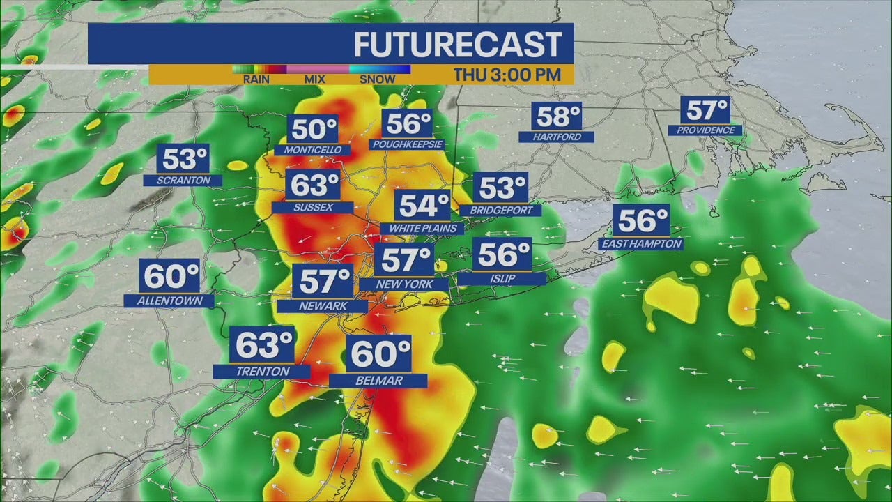 NYC weather: Heavy rain, storms, flooding threaten Thursday's evening ...