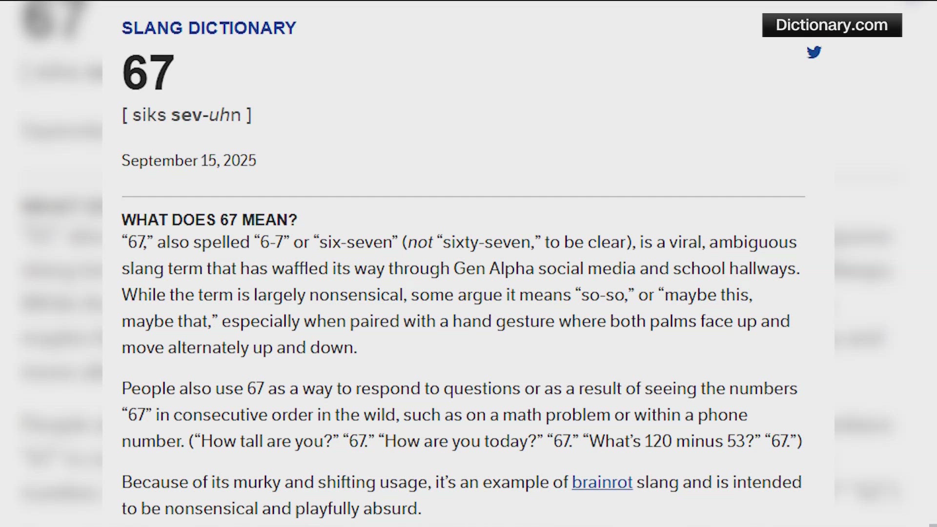 Hello, fellow kids: The trend has made your local news and 6-7 is ...