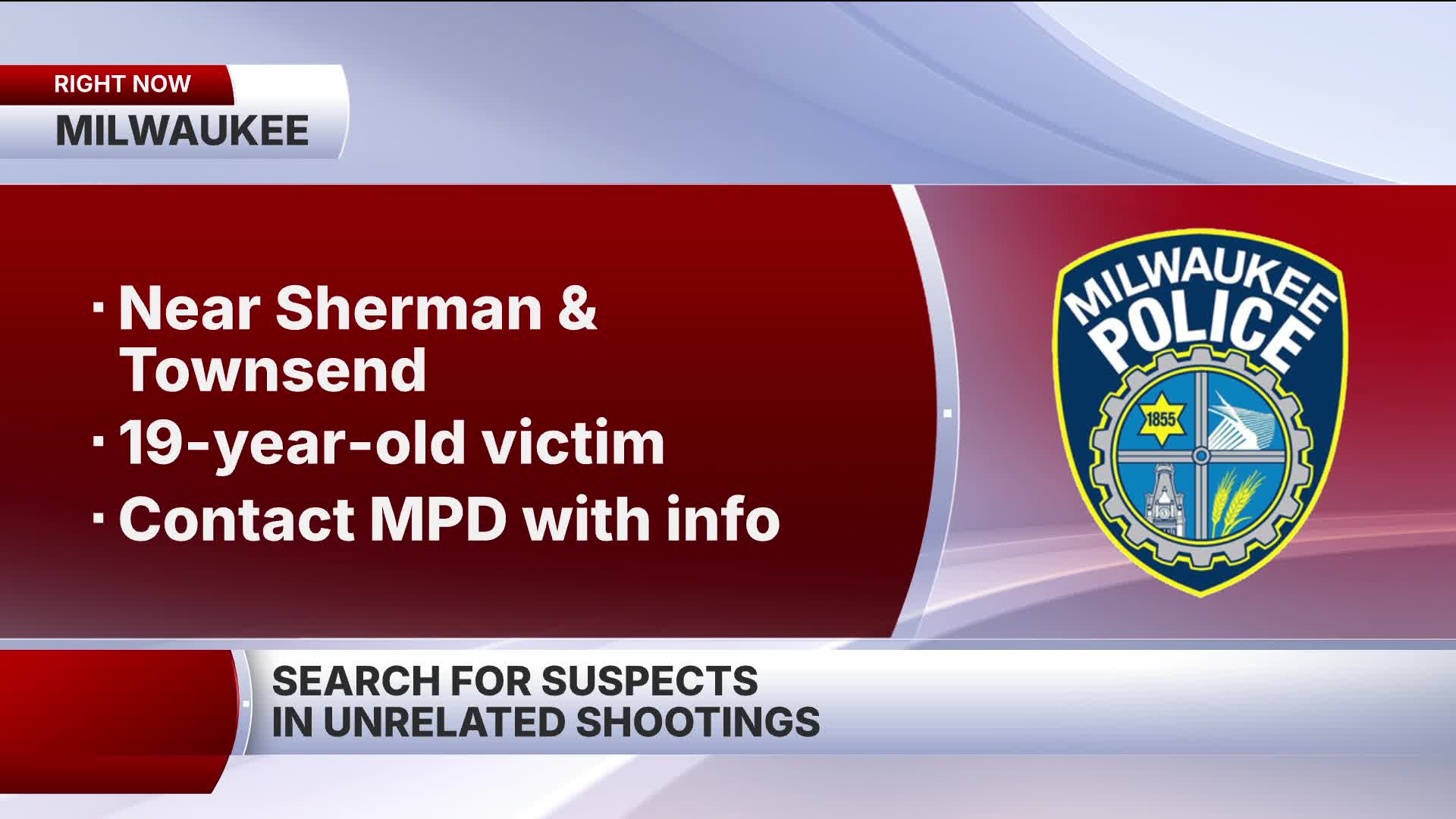 Two people injured in separate Milwaukee shootings Wednesday night