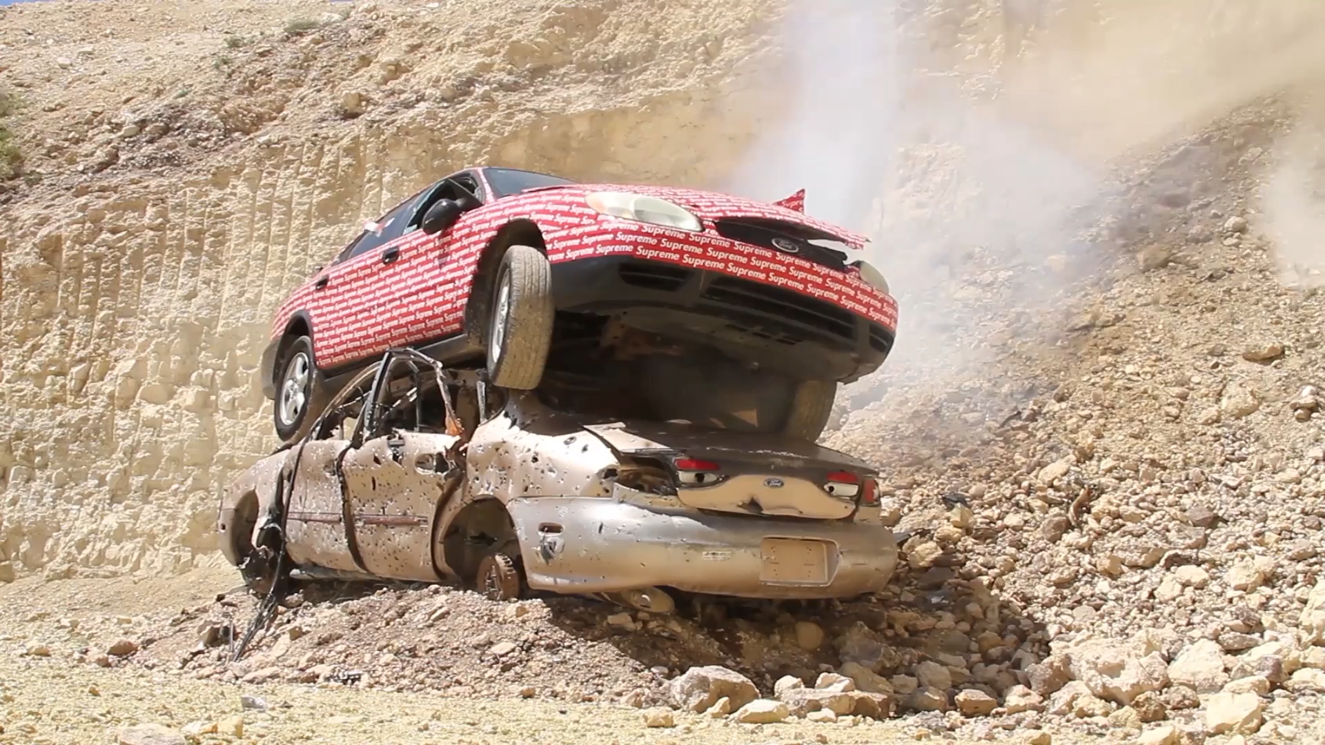 Destroying My Supreme Car with a Real Tank