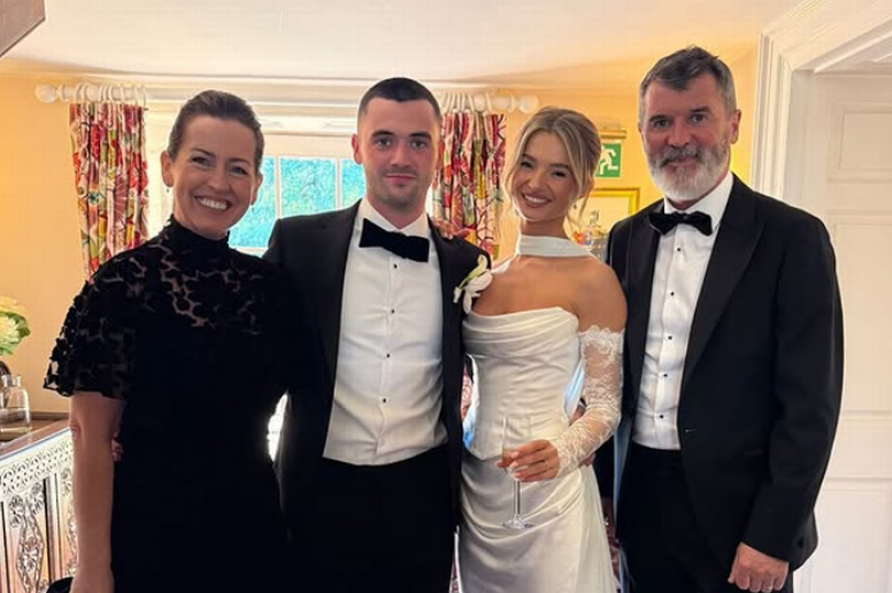Roy Keane all smiles as he celebrates his son's wedding