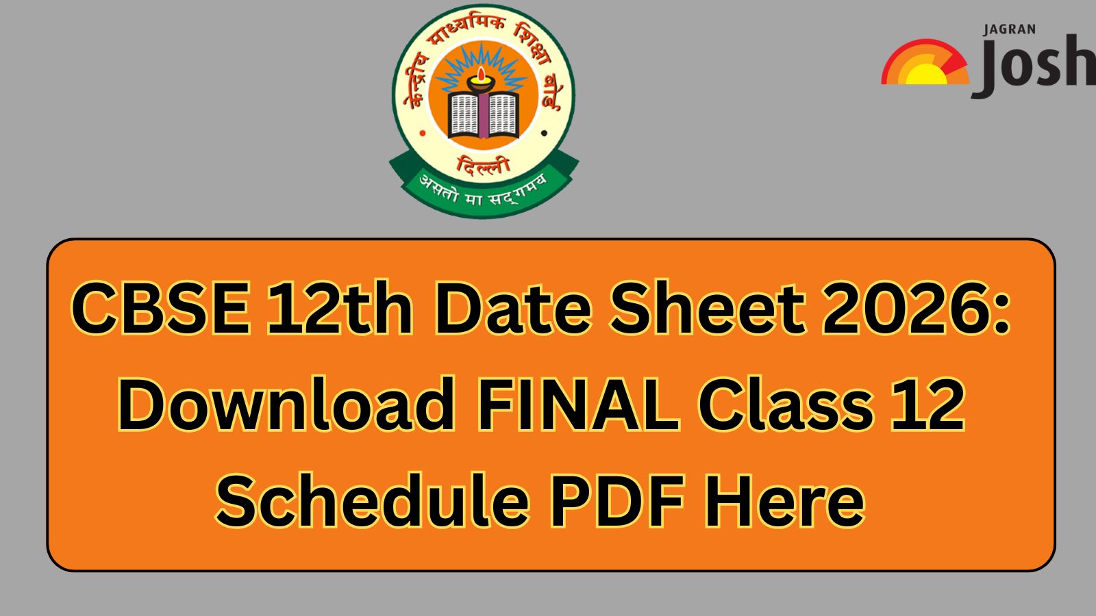 CBSE 12th date sheet 2026: Download final class 12 schedule PDF; check ...