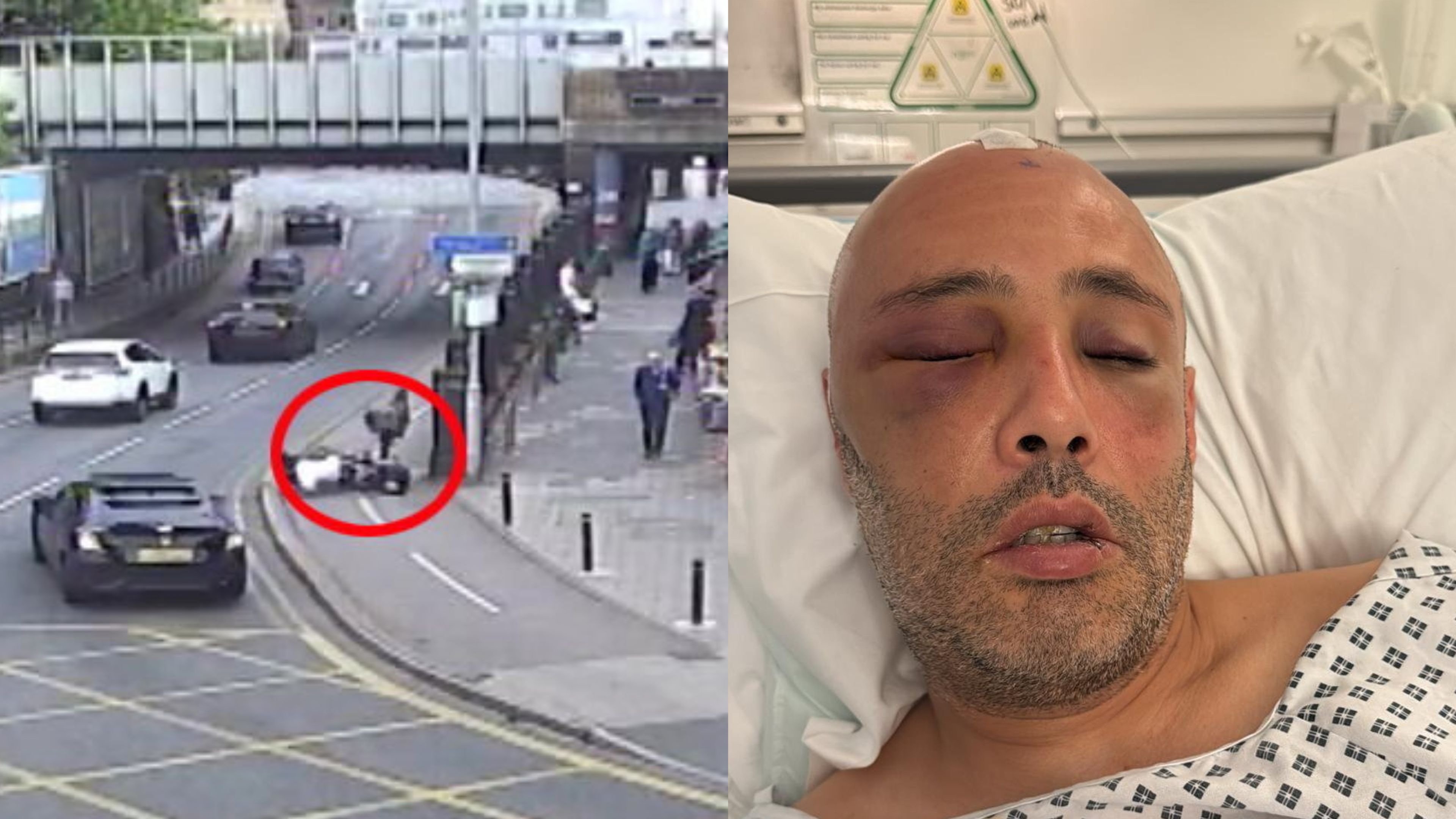 Cyclist 'hours from death' after crash with e-biker who was cycling on ...