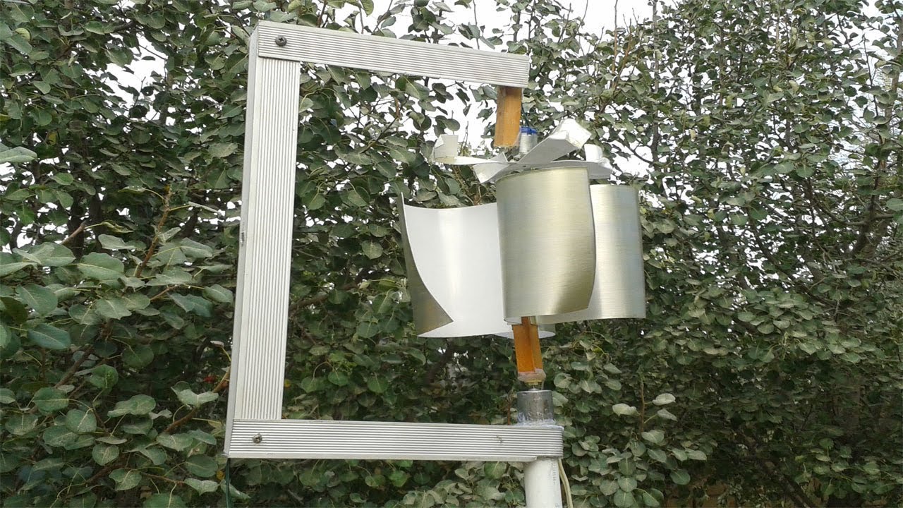 How to build a mini vertical axis wind turbine (DIY Savonius rotor project)