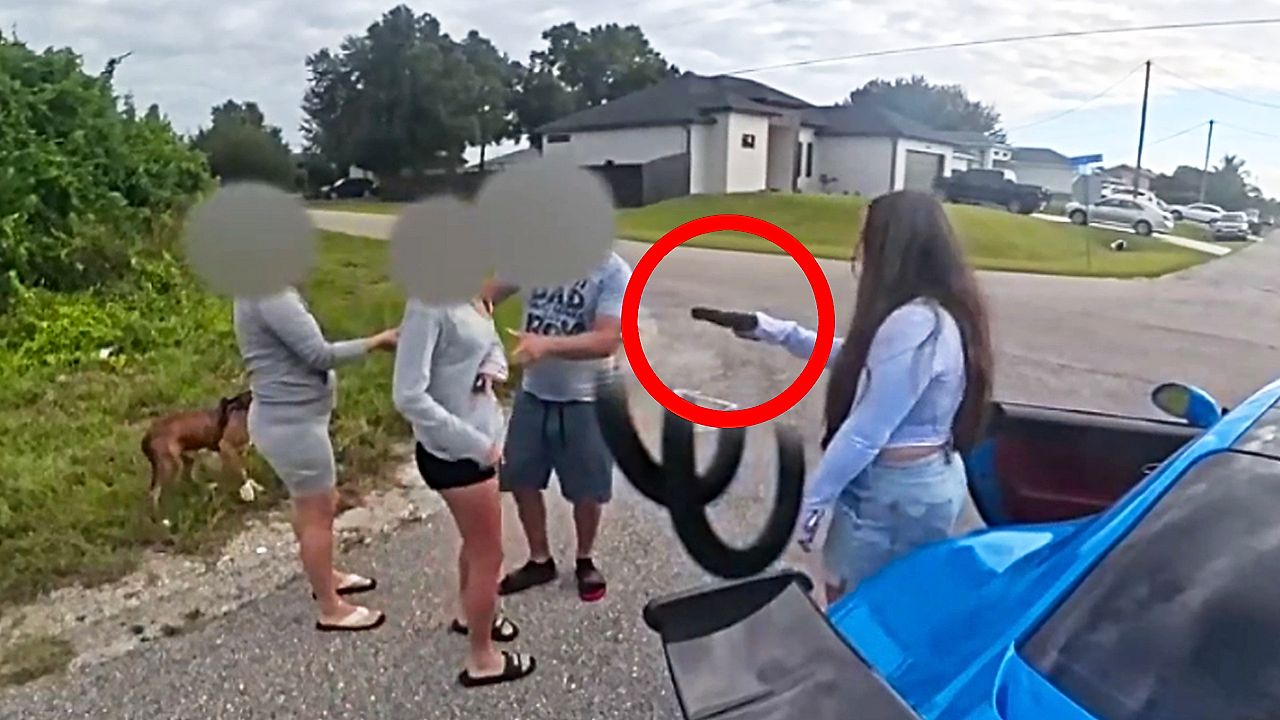Angry Florida woman points gun at family in 'real-life GTA' road rage ...