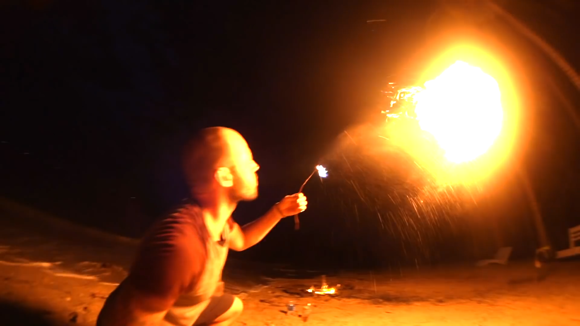 Breathing fire with the fighter boys in the Philippines