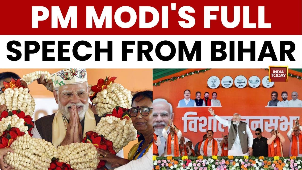 PM Modi Targets RJD-Congress, Recalls ‘Jungle Raj' in Bihar Rally