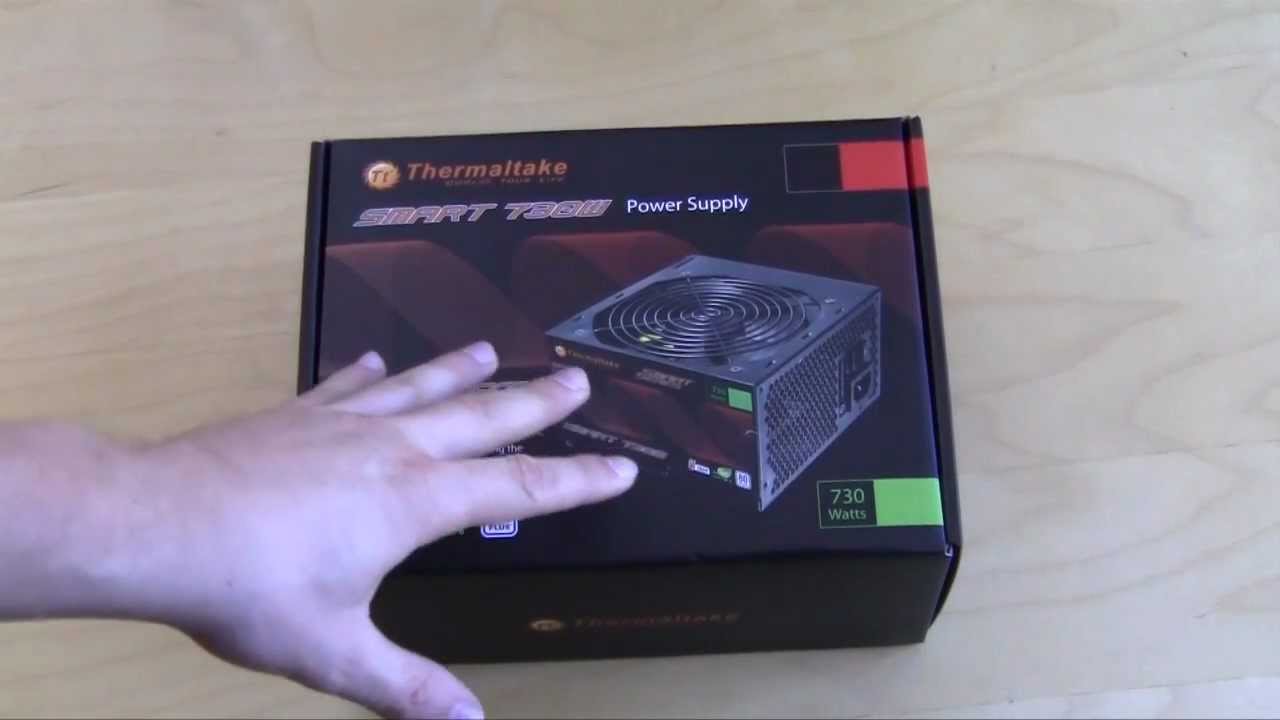 Thermaltake Smart Series 730W power supply unboxing