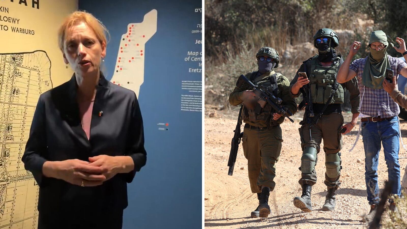 Anger as German minister poses with map of Israel including occupied ...
