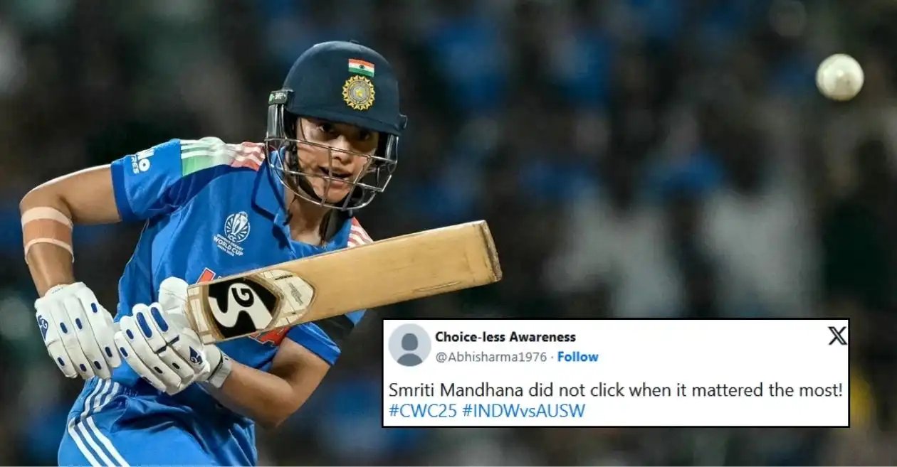 AUS vs IND: Fans brutally troll Smriti Mandhana for her poor outing ...