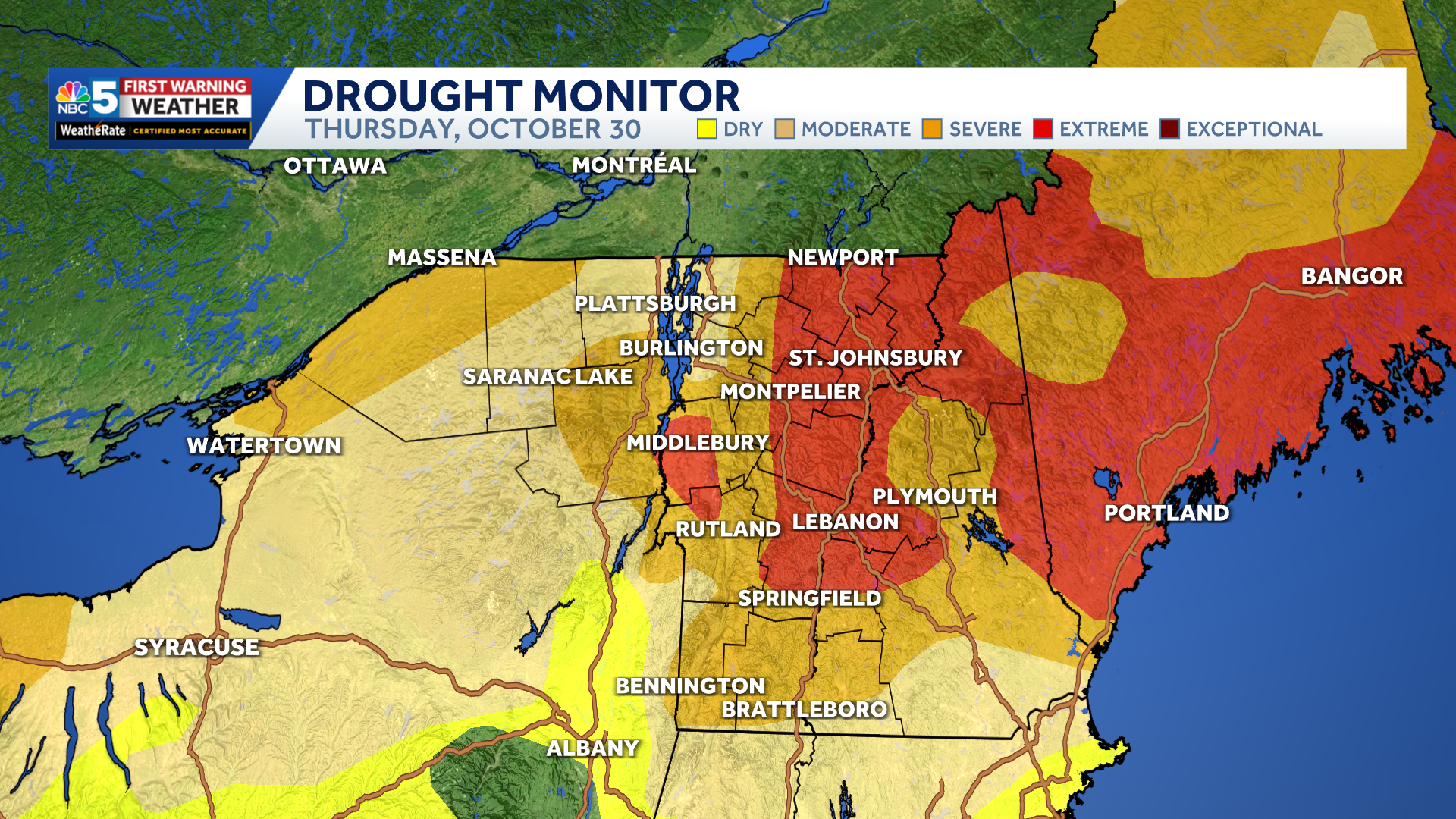 Latest report shows drought conditions improving in Vermont