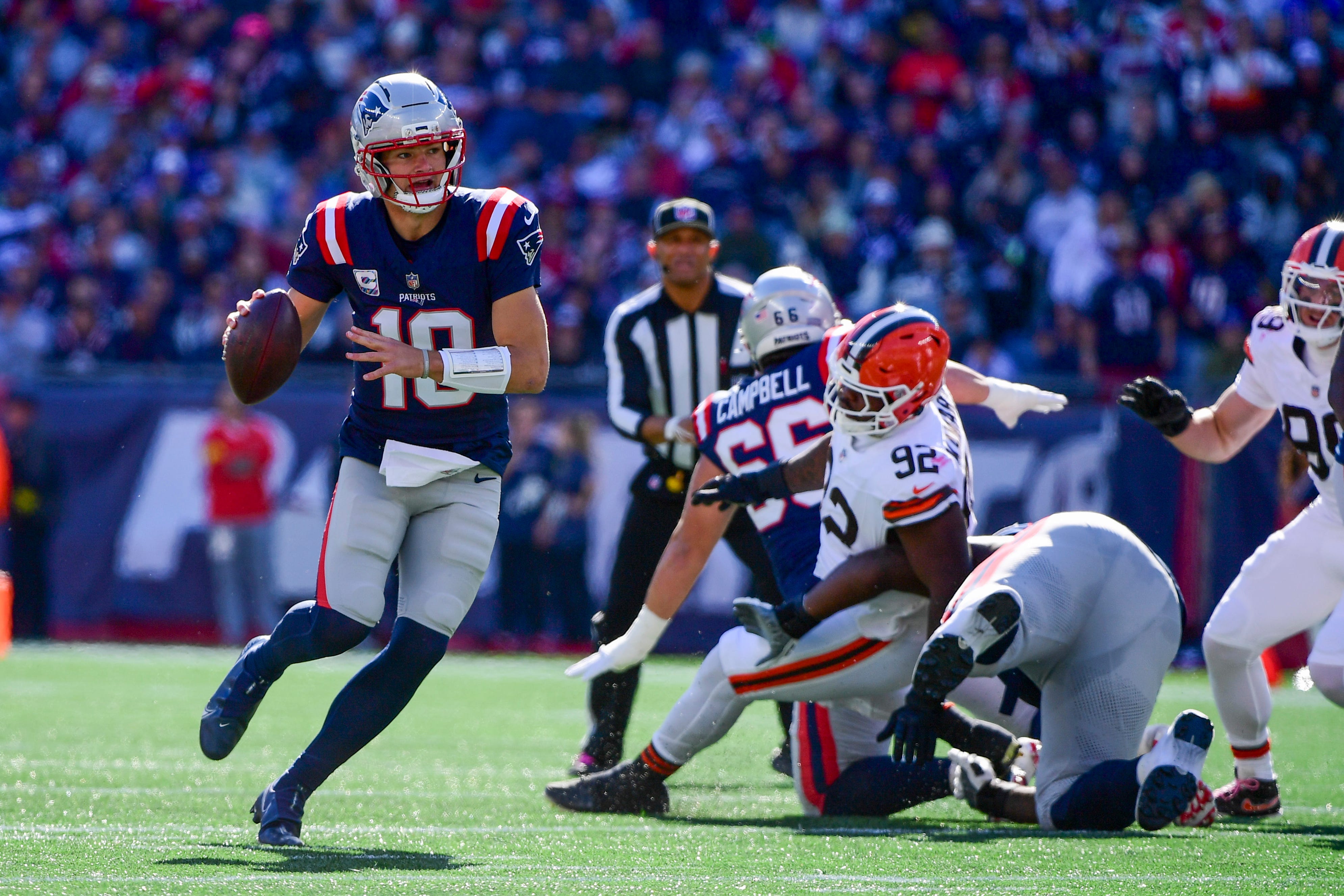 Patriots coach Mike Vrabel's honest thoughts on Drake Maye MVP buzz