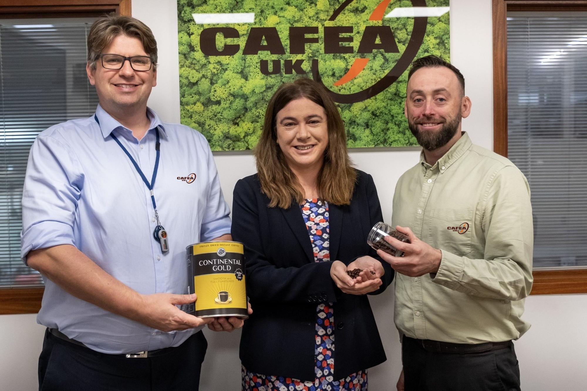 Full of beans: MP visits Cafea UK as Dunstable coffee maker celebrates ...