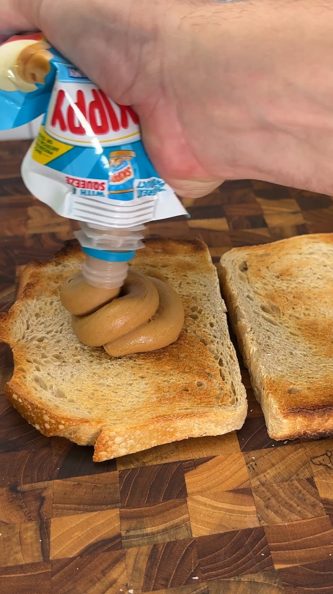 Peanut butter banana toast