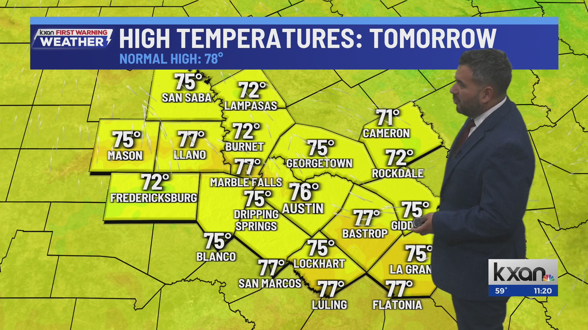 Plenty of sunshine ahead of another cold night | October 30 KXAN ...