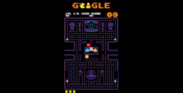 Google celebra o 45º aniversário do PAC-MAN com um Doodle especial de ...
