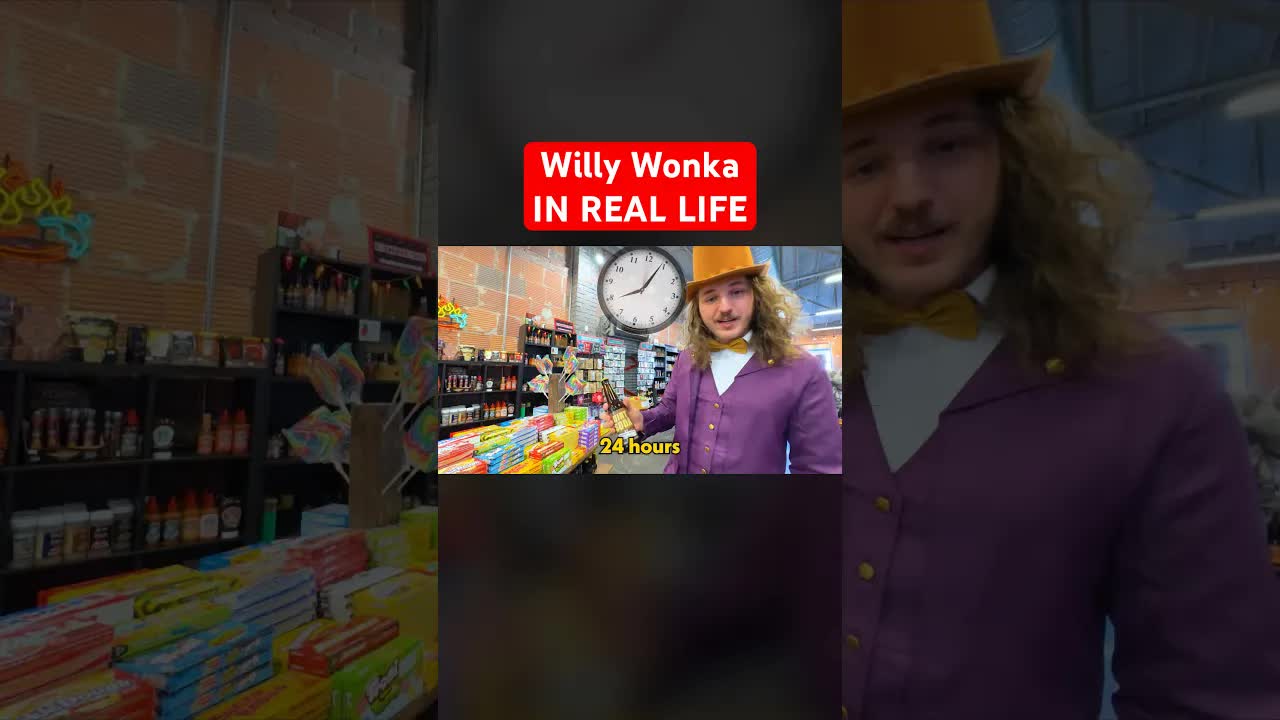 Living like Willy Wonka for an entire day #shorts #wonka #wonkamovie ...