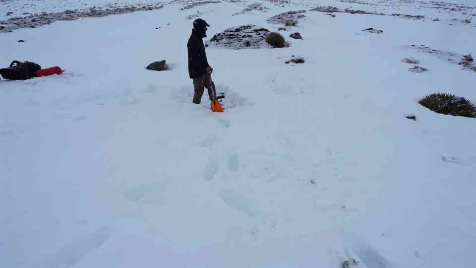 Fortifying a Snow Camp: The Grueling Setup of a Storm-Ready Tent at ...