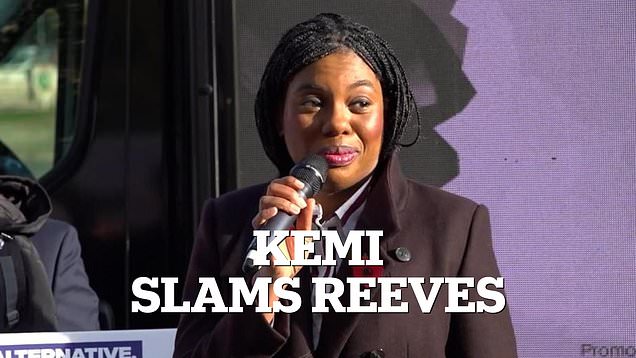 Tory leader Kemi Badenoch mocks Rachel Reeves over licence blunder