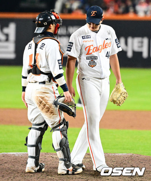 1위 좌절→PO1 진땀승→PO4 참사→KS4 재앙…김서현 10월 ERA 20.77, 누가 특급 마무리를 B급 투수로 만들었나