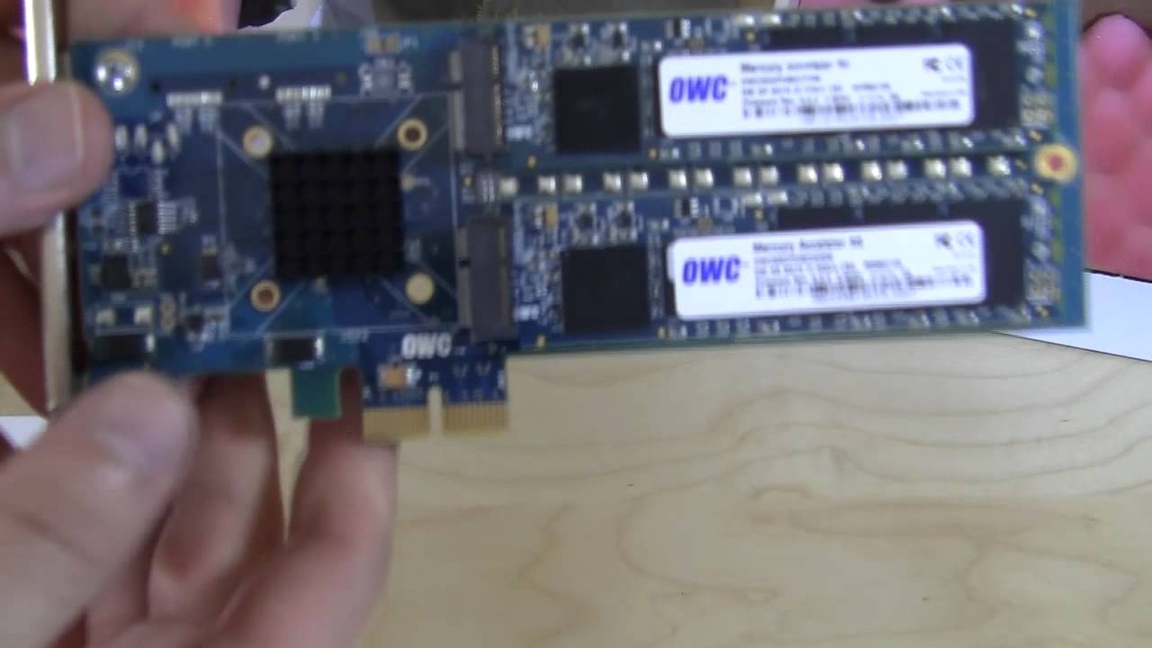 OWC Mercury Accelsior 480GB PCI-E solid state drive unboxing & overview